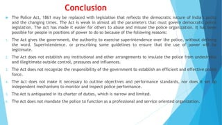 POLICE ACT, 1861 the details about police system.pptx