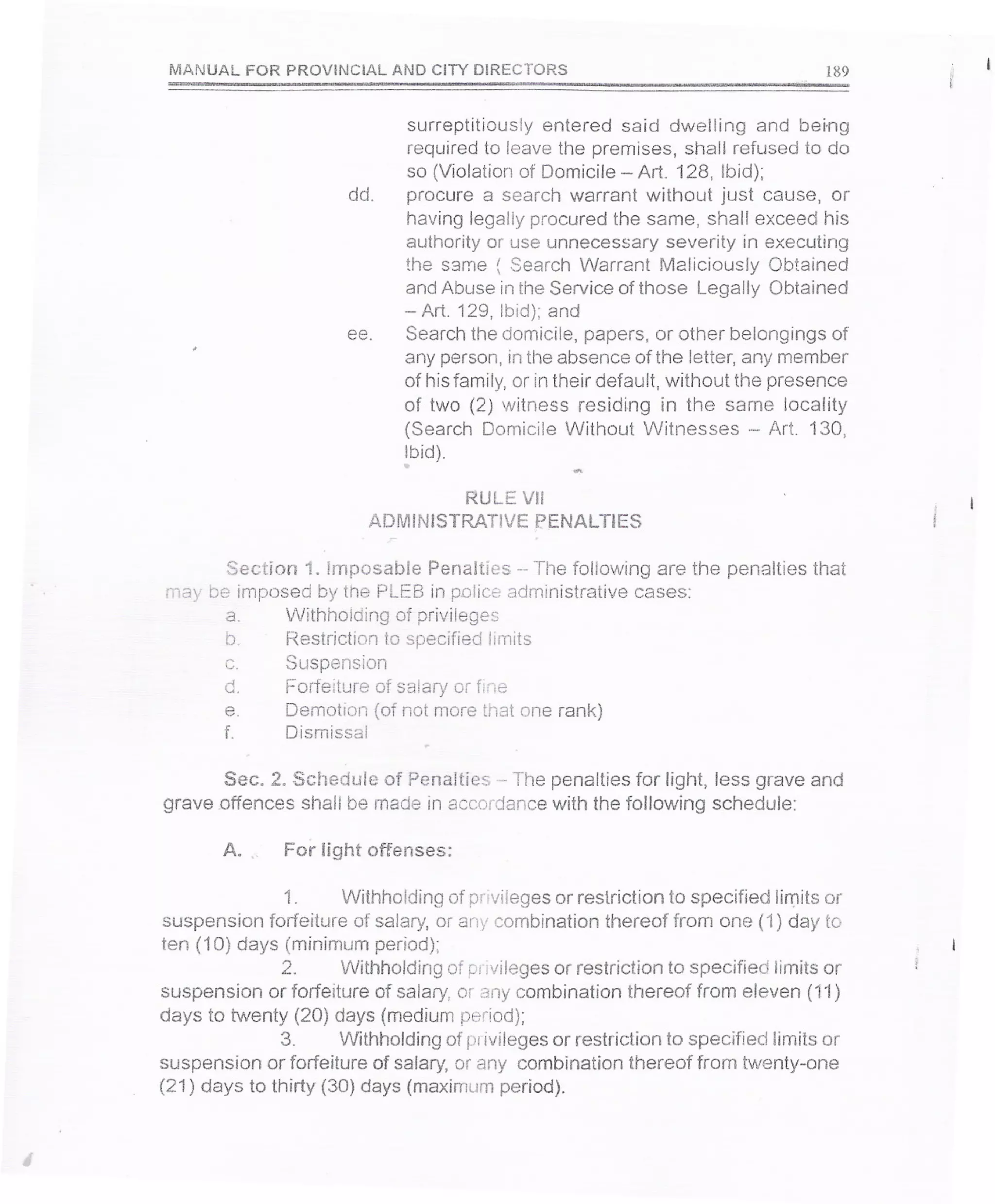 Police administrative disciplinary machinery | PDF