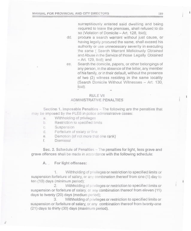 Police administrative disciplinary machinery | PDF