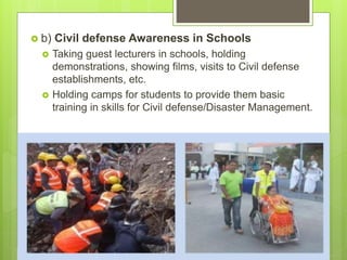 Police and civil defense in disaster management | PPTX