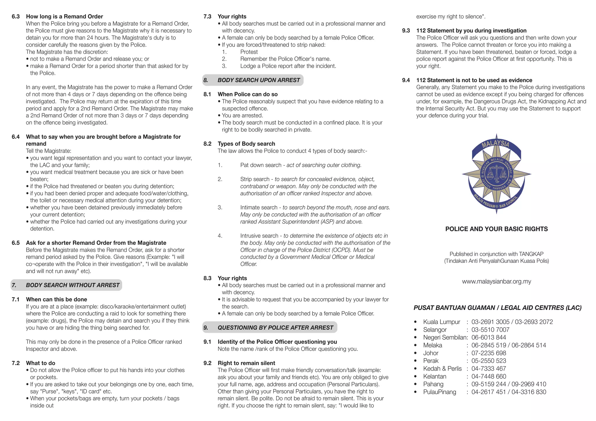 Police and Your Basic Rights | PDF