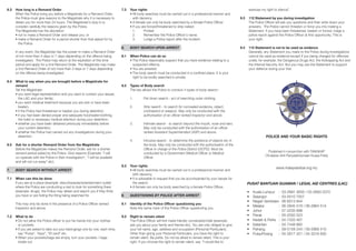 Police and Your Basic Rights | PDF