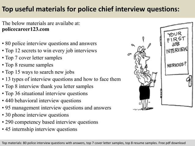 Police chief interview questions | PPTX | Resume Writing and Advice ...