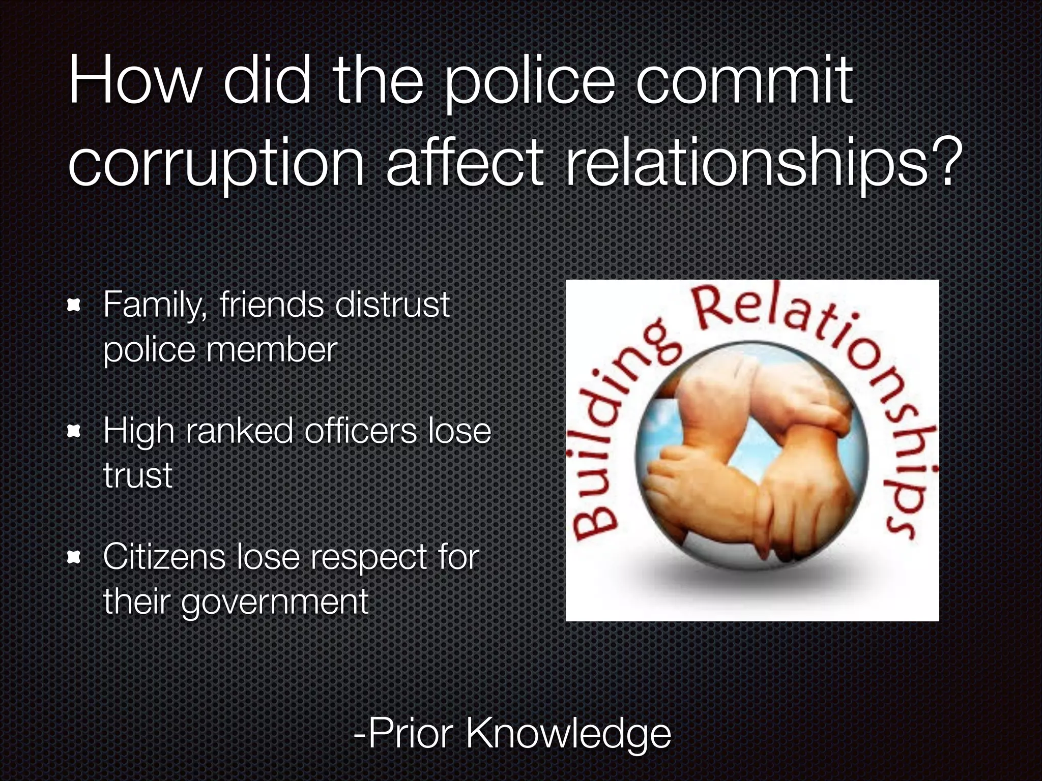 Police corruption presentation | PDF