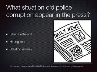 Police corruption presentation | PDF