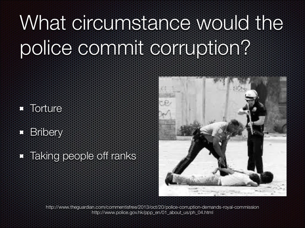 Police corruption presentation