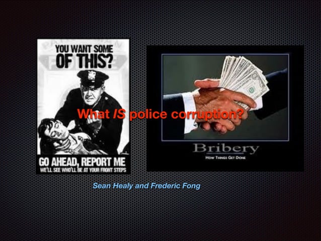 Police corruption presentation | PPT