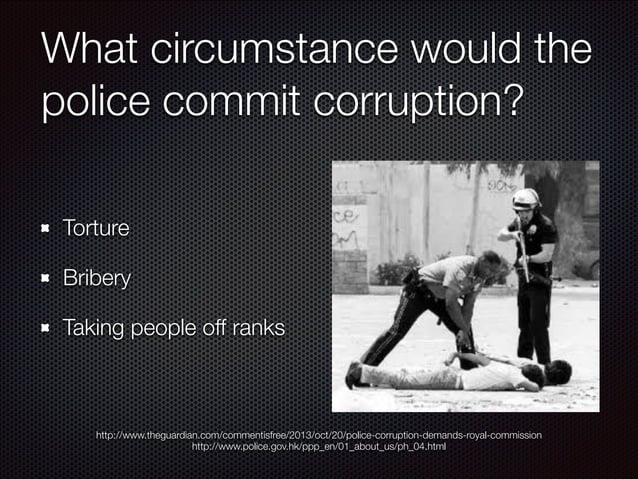Police corruption presentation | PPT