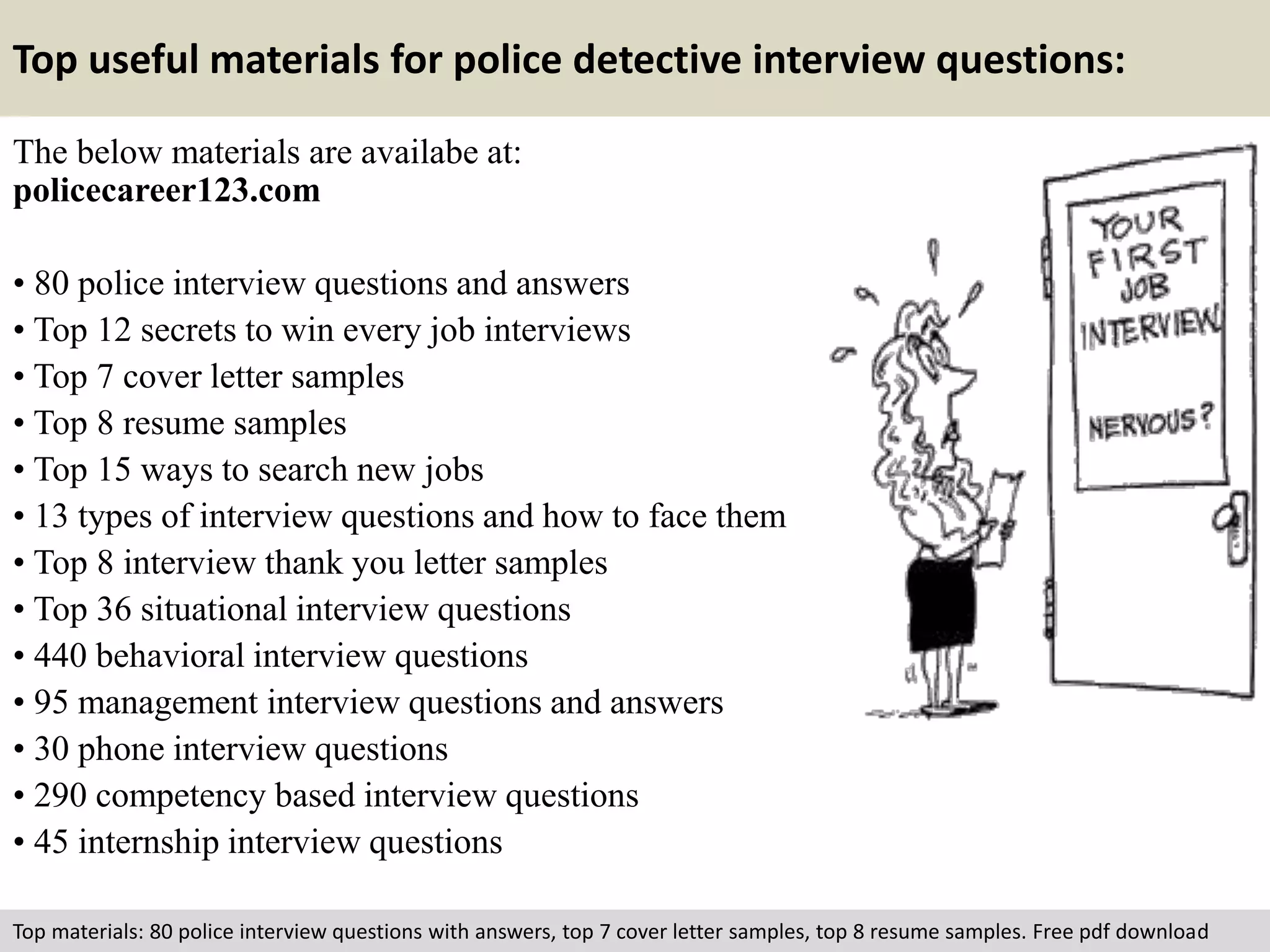 Police detective interview questions | PPTX