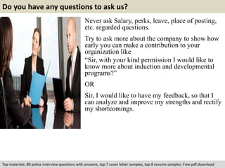 Police detective interview questions | PPTX