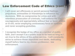 Police Ethics Short | PDF