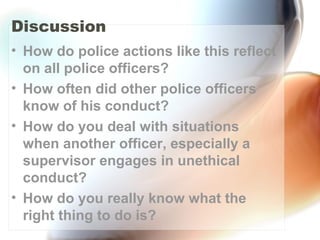 Police Ethics Short | PDF