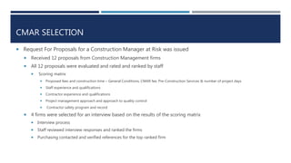 Police Facility Construction Manager at Risk | PPT