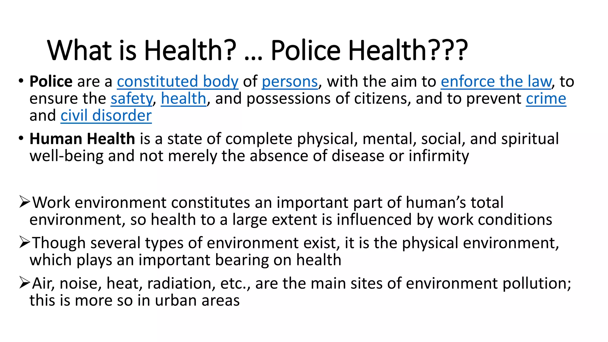 Police Health care and Pandemic _SRP.pptx