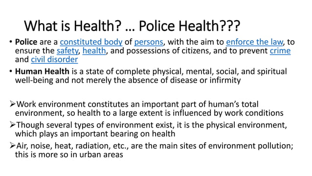 Police Health care and Pandemic _SRP.pptx
