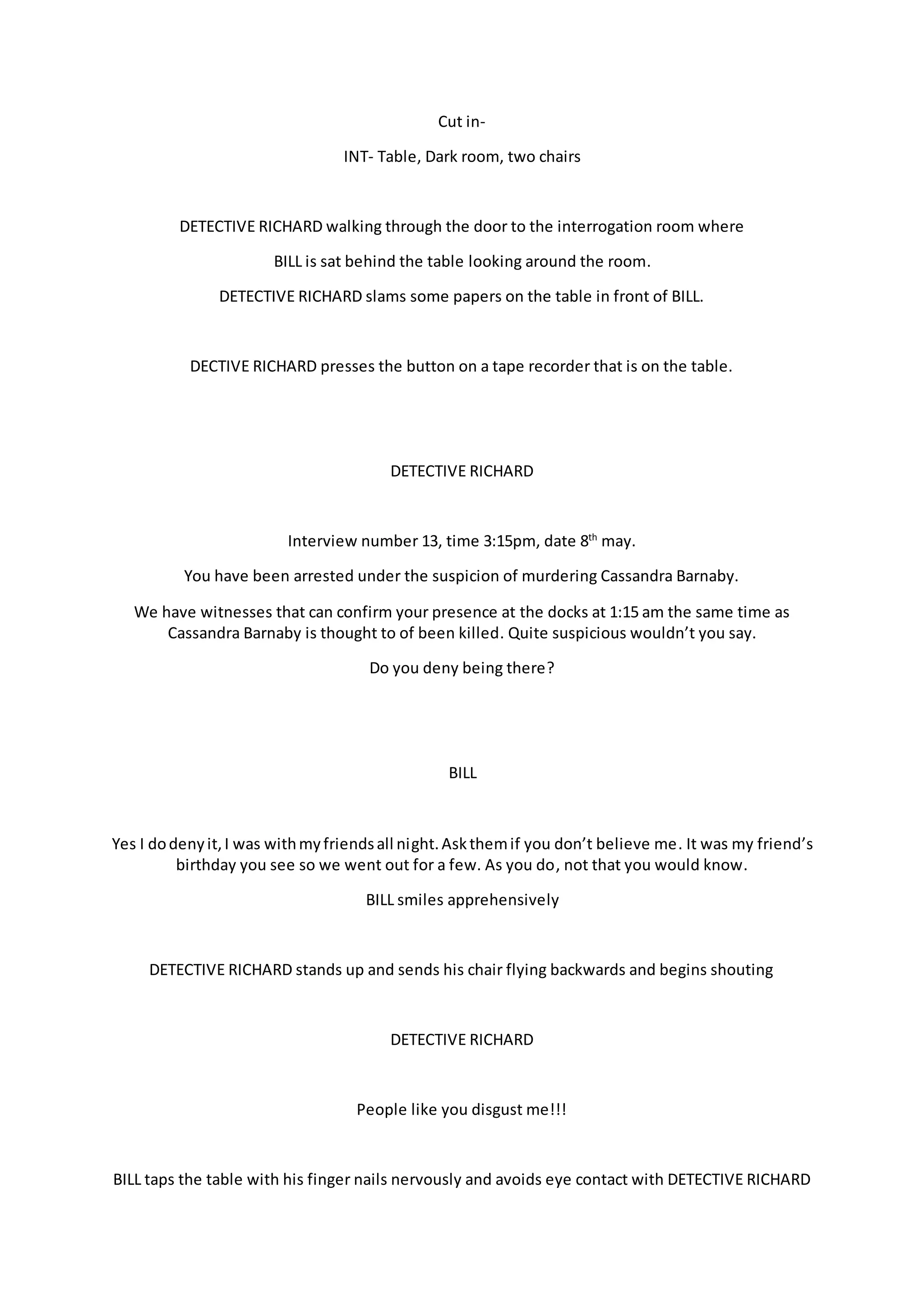 Police Interrogation | DOCX