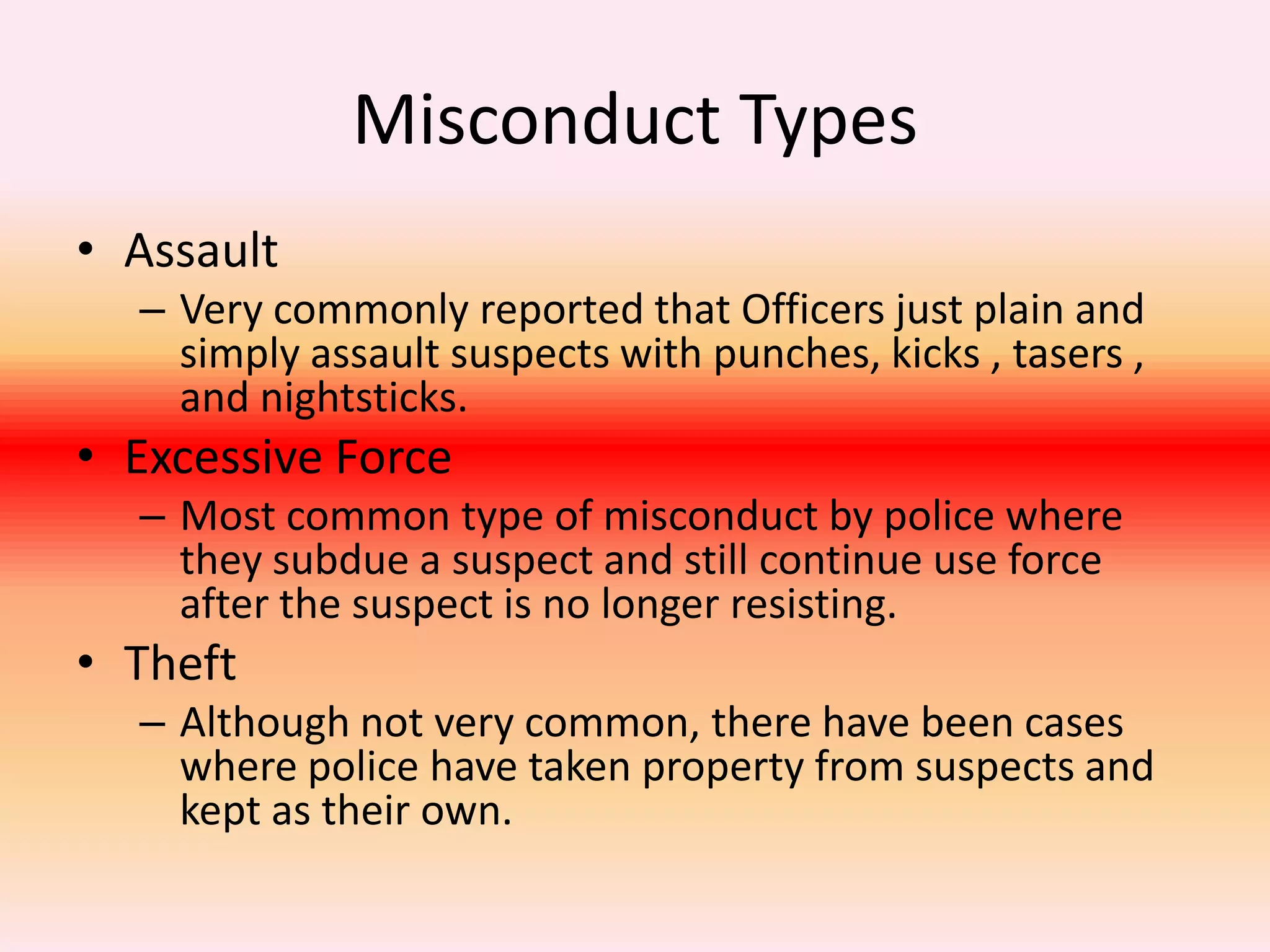 Police misconduct | PPTX