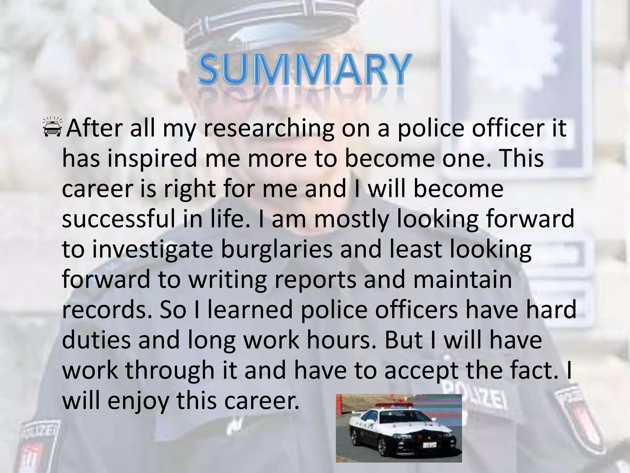Police officer powerpoint | PPTX