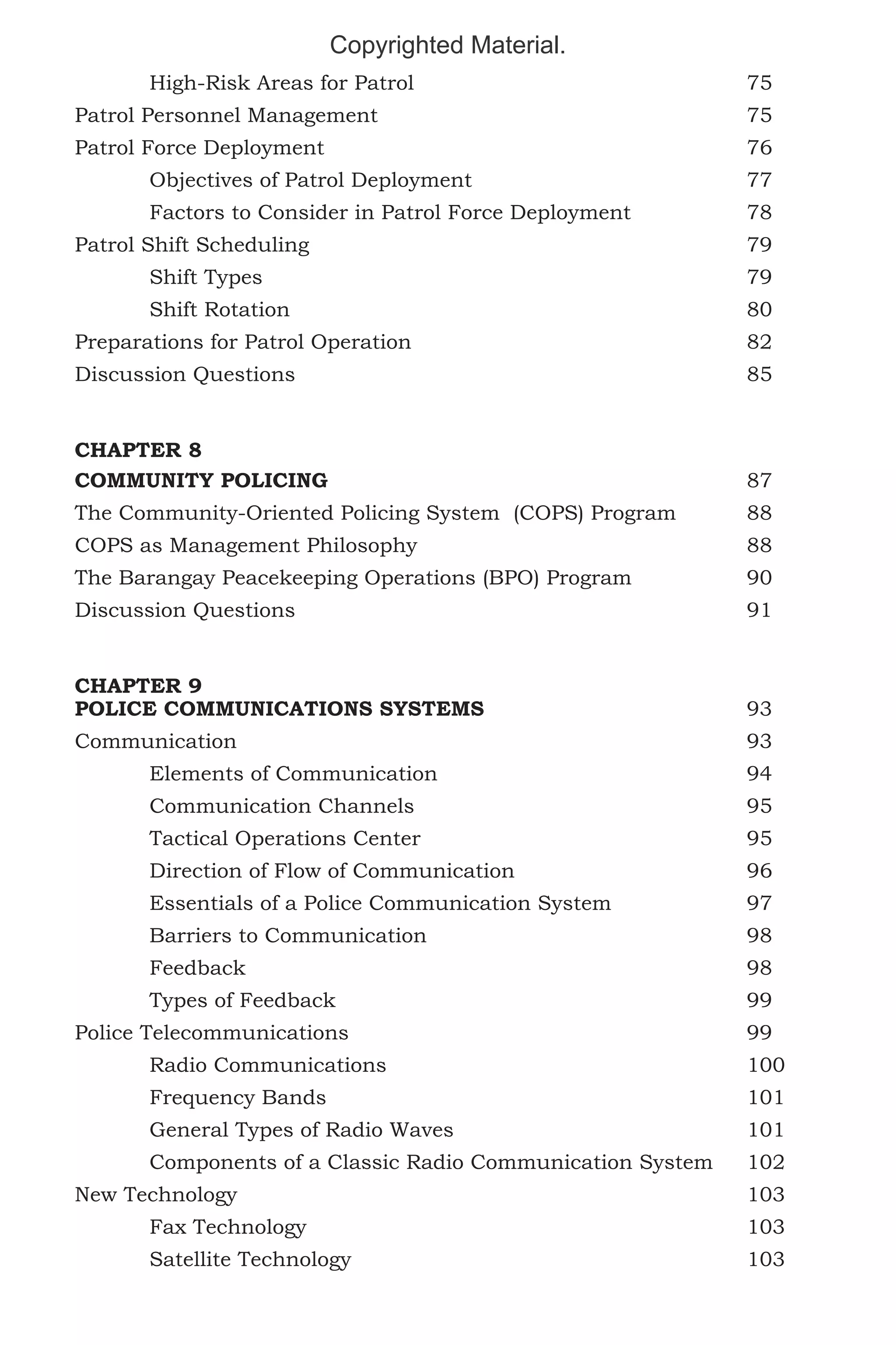 Police patrol preview | PDF