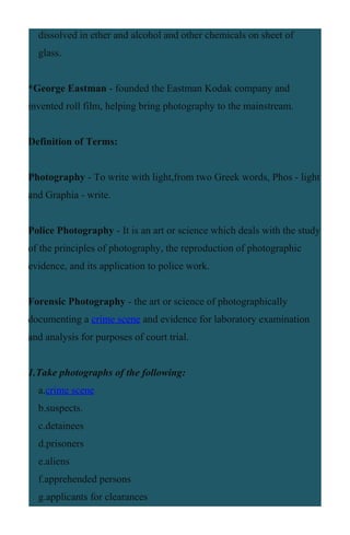 Police photography | DOC