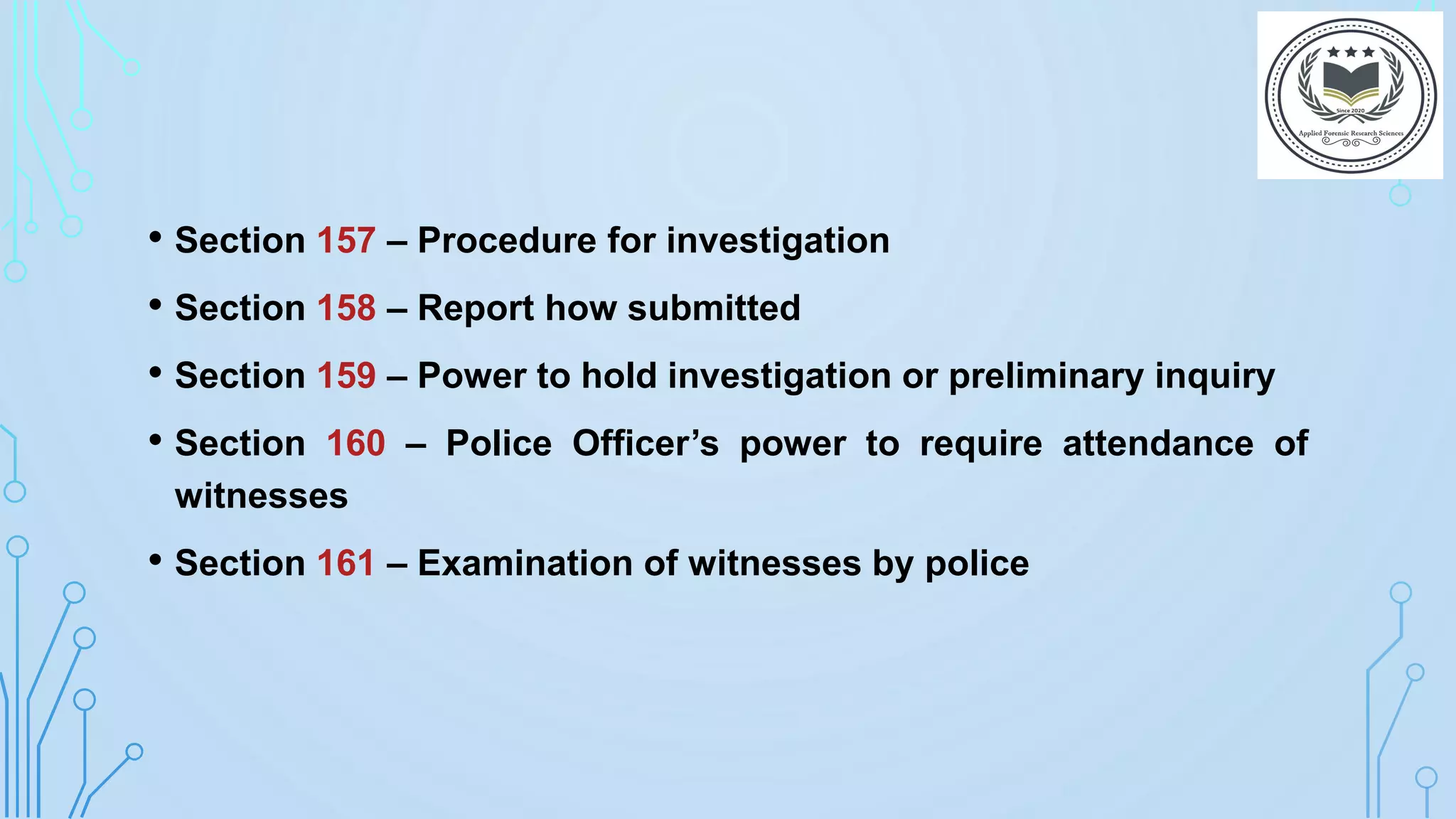 Police Power of Investigation | PPT