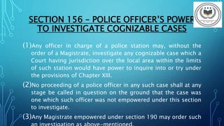 Police Power of Investigation | PPTX