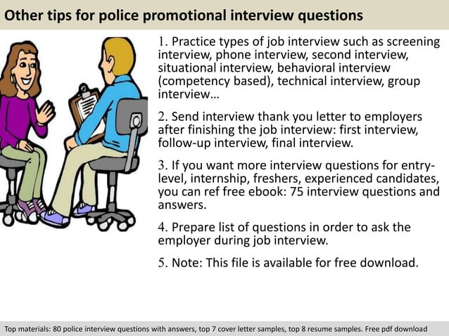 Police promotional interview questions | PPT