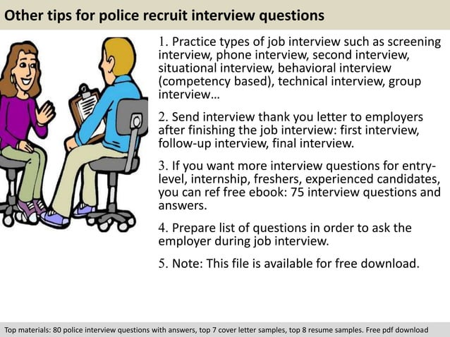 Police recruit interview questions | PPT