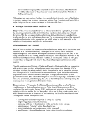 Policereformandsouthafrica | PDF