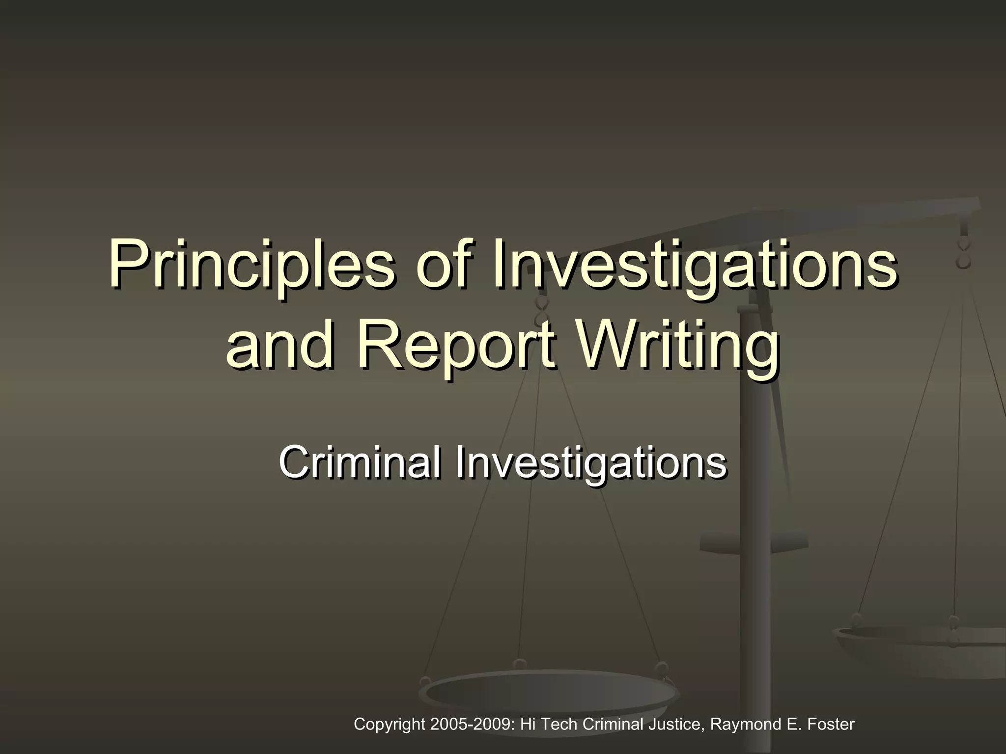 Police Report Writing | PPT