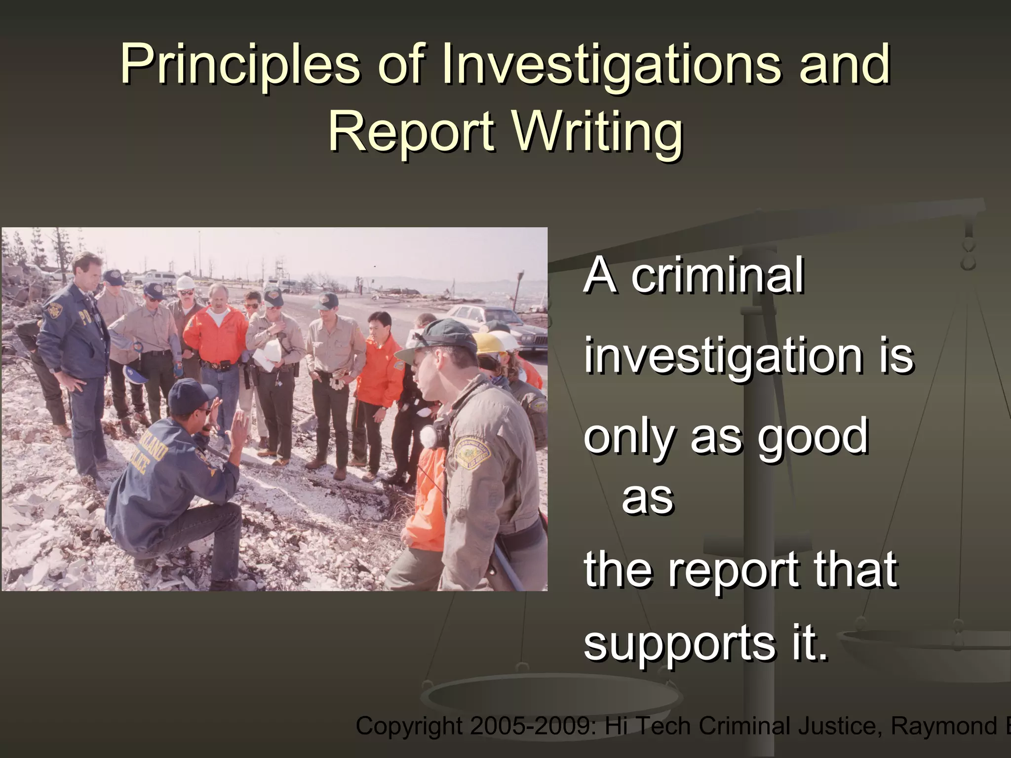 Police Report Writing | PPT
