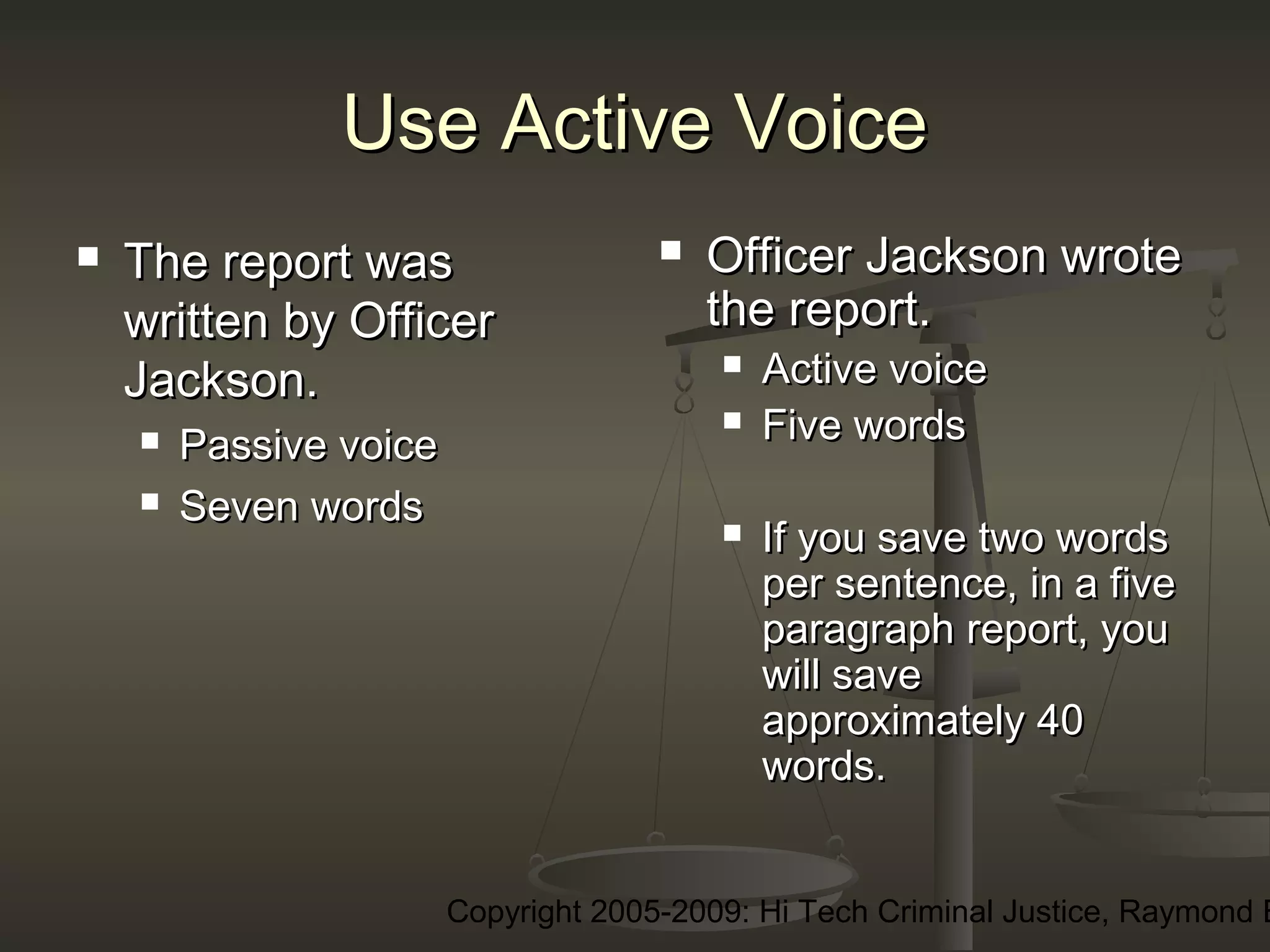 Police Report Writing | PPT