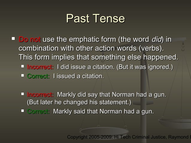 Police Report Writing | PPT