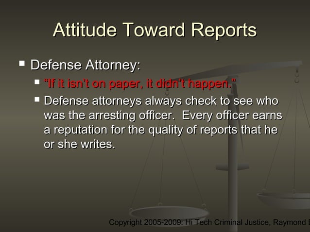 Police Report Writing | PPT