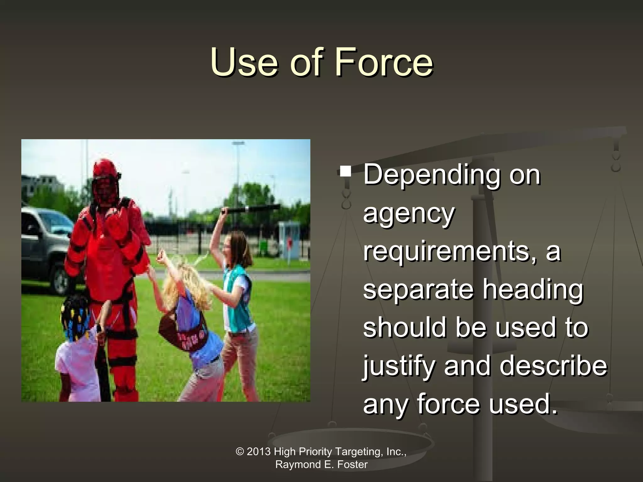 Police report writing arrest report headings | PPT