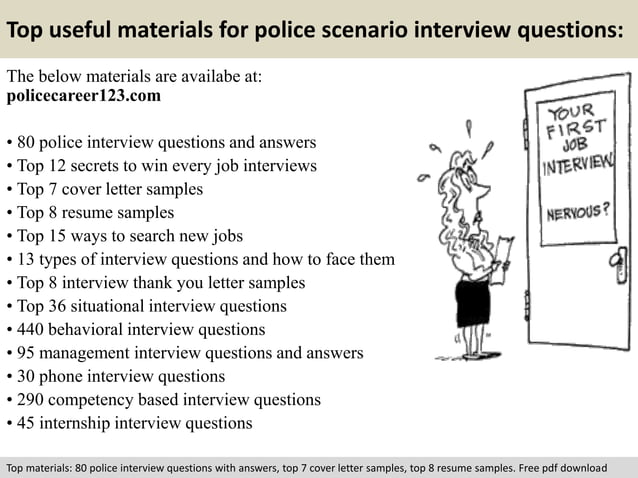Police scenario interview questions | PPTX