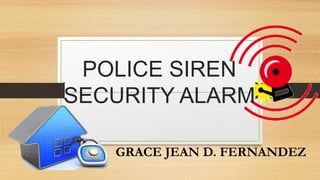 Police siren security alarm | PPT