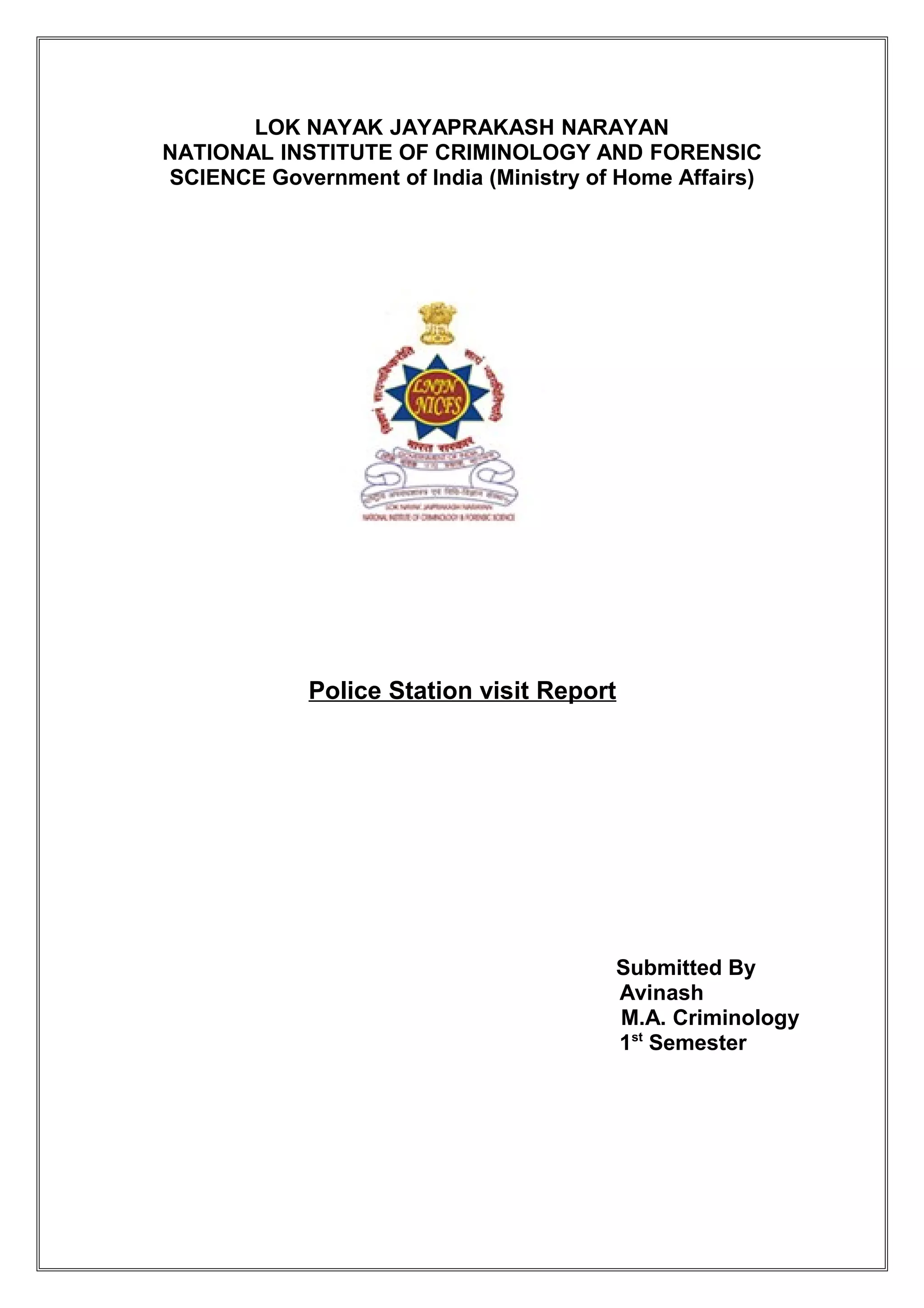 Police station report | PDF