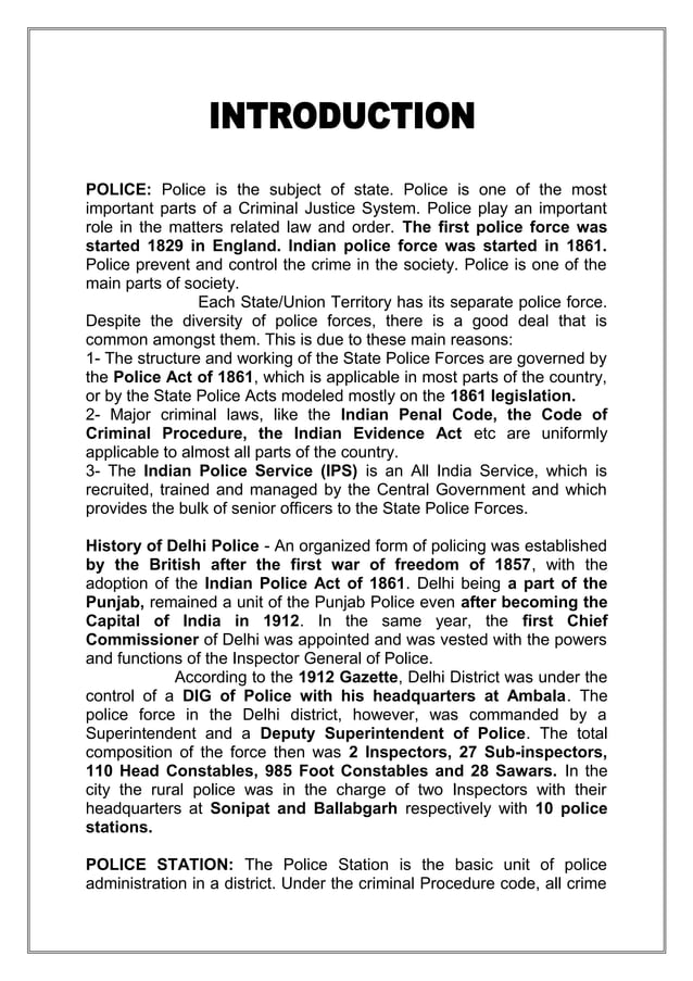 Police station report | DOC