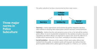 Police Subculture, Corruption & Bangladesh Police.pptx