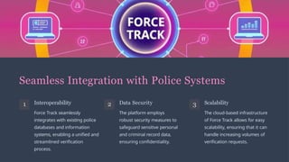 Police Verification in Punjab Made Easy by Force Track | PPT
