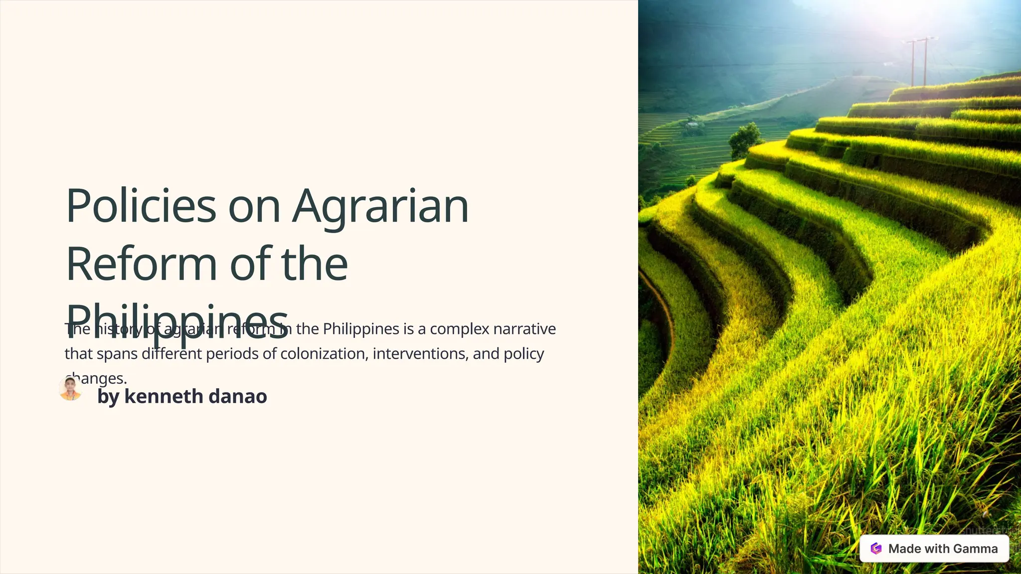 Policies-on-Agrarian-Reform-of-the-Philippines.pptx