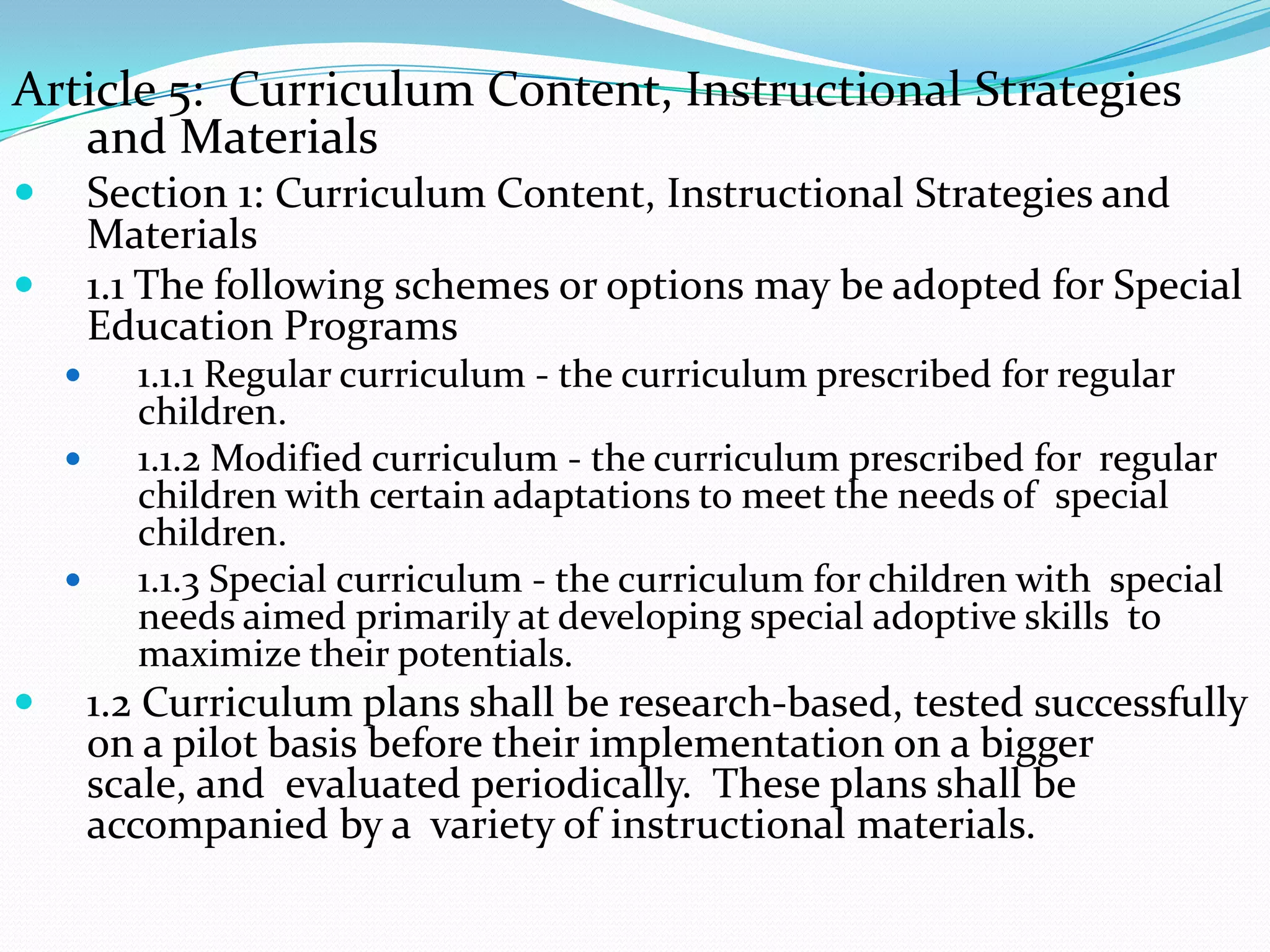 Policies and Guidelines of Special Education in the Philippines | PPTX