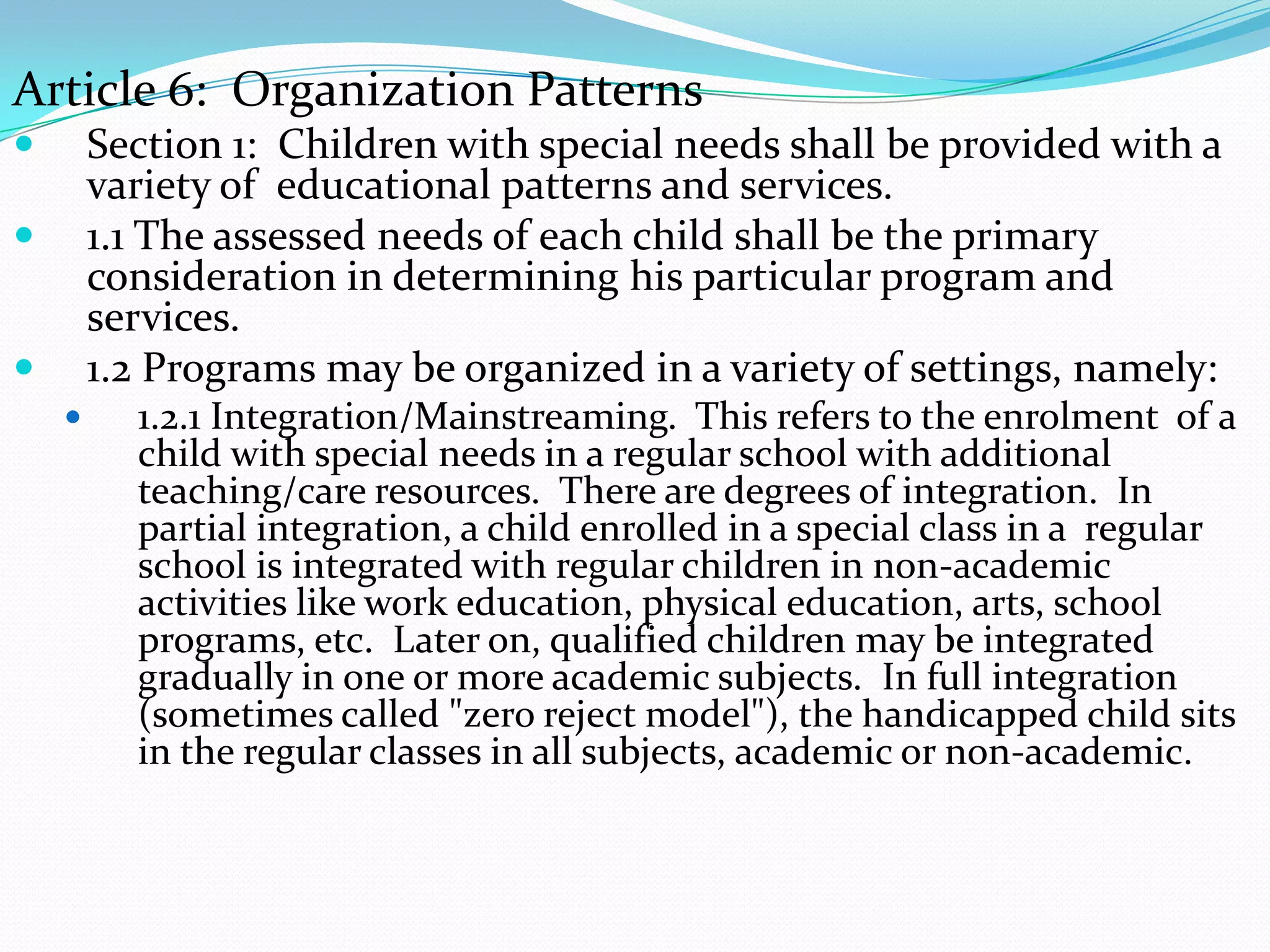 Policies and Guidelines of Special Education in the Philippines | PPTX