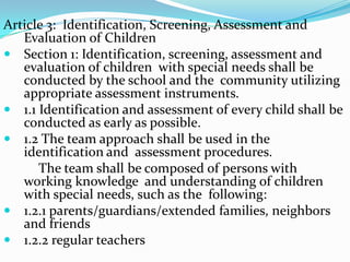 Policies and Guidelines of Special Education in the Philippines | PPTX