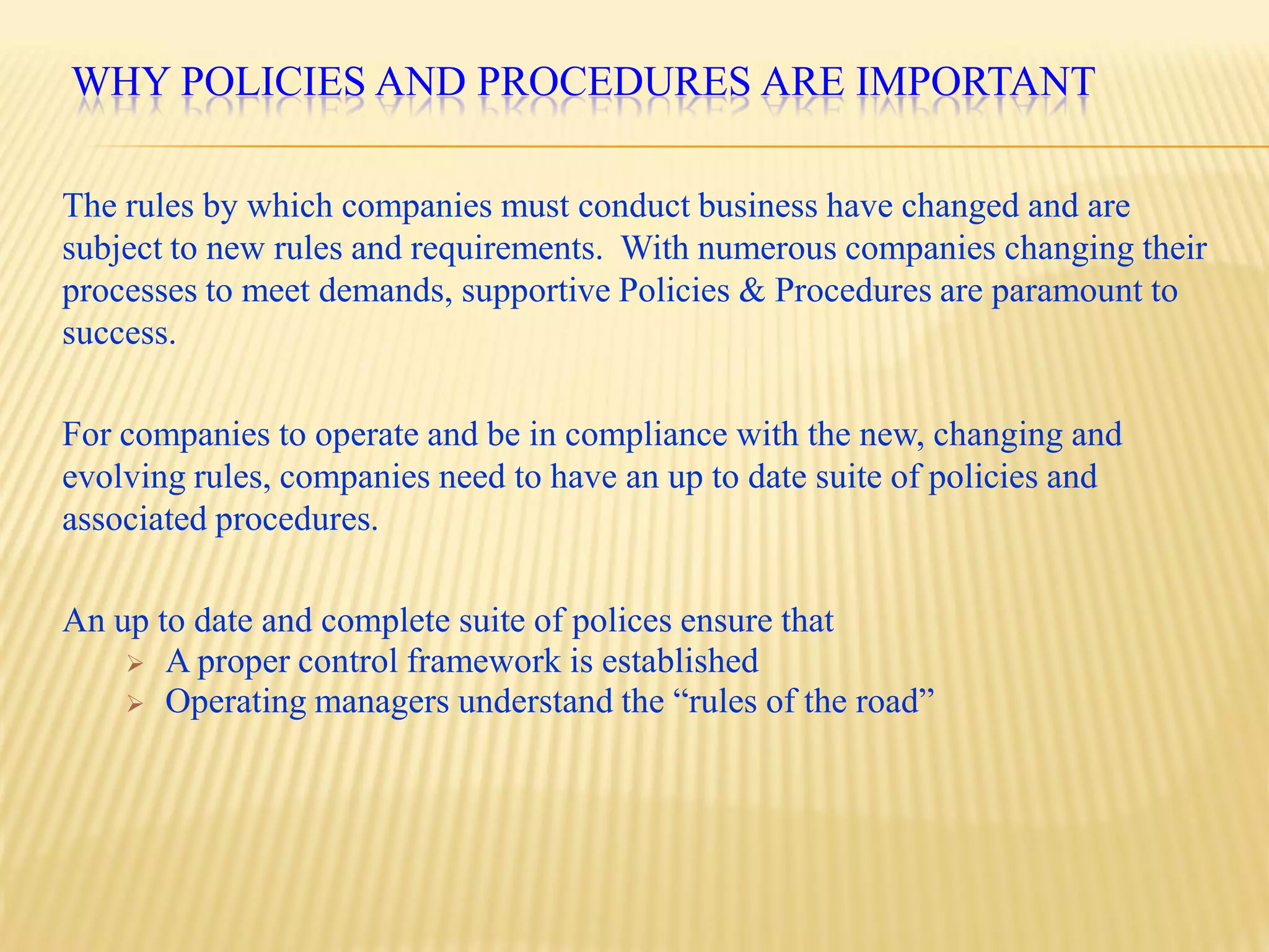 Policies And Procedures | PDF