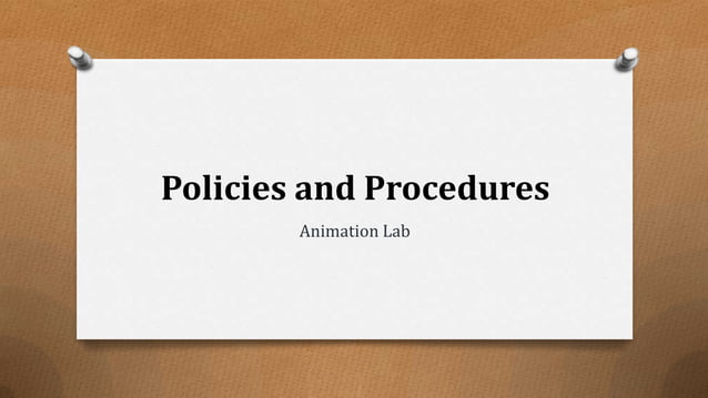 Animation Policies and Procedures | PPTX