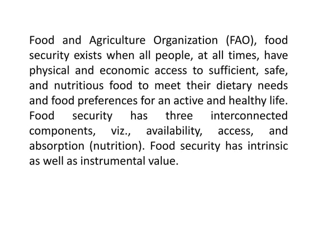 Policies for Enhancing Food Security.ppt