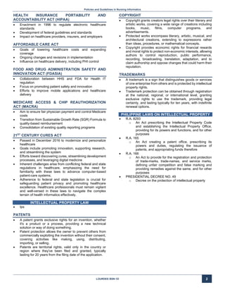 POLICIES, GUIDELINES AND LAWS IN NURSING INFORMATICS .pdf