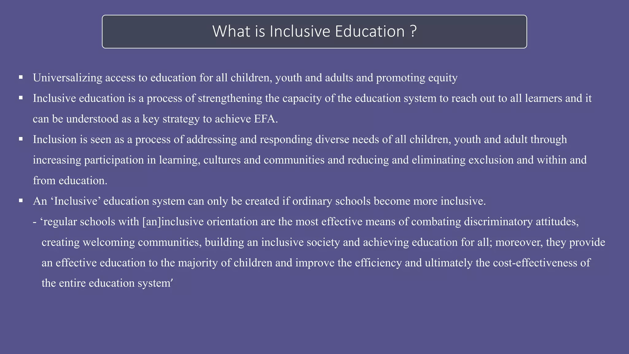 Policies Guidelines on Inclusive Education, UNESCO 2009 | PDF